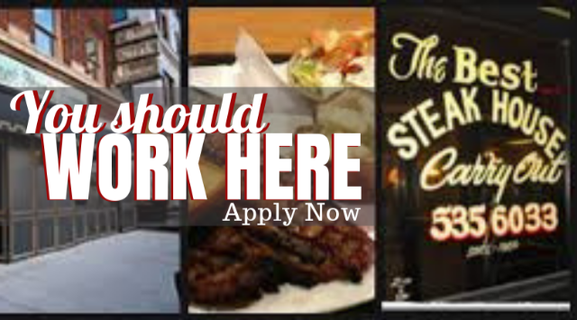 StaffedUp | Apply for a job with The Best Steak House today!